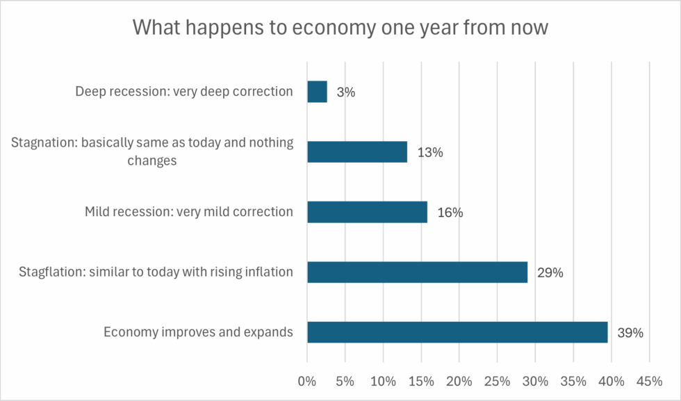 What happens to the economy one year from now? Is there an upside ...